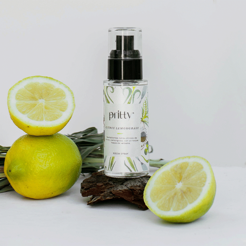 Mini Room Spray Citrus Lemongrasse 50 ml – Pritty